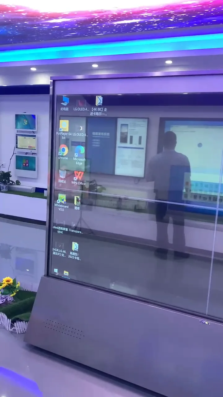 55 Inch Transparent Screen Oled Transparent Tv Touch Display Built-in ...
