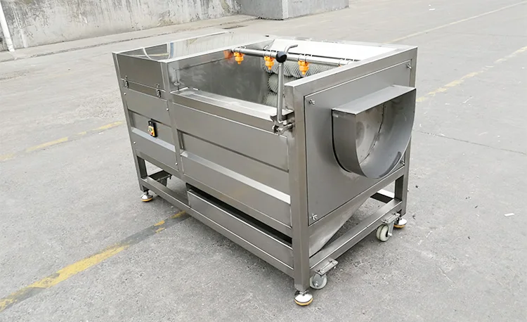 Cassava Potato Ginger Carrot Washer Industrial Brush Roller Type ...