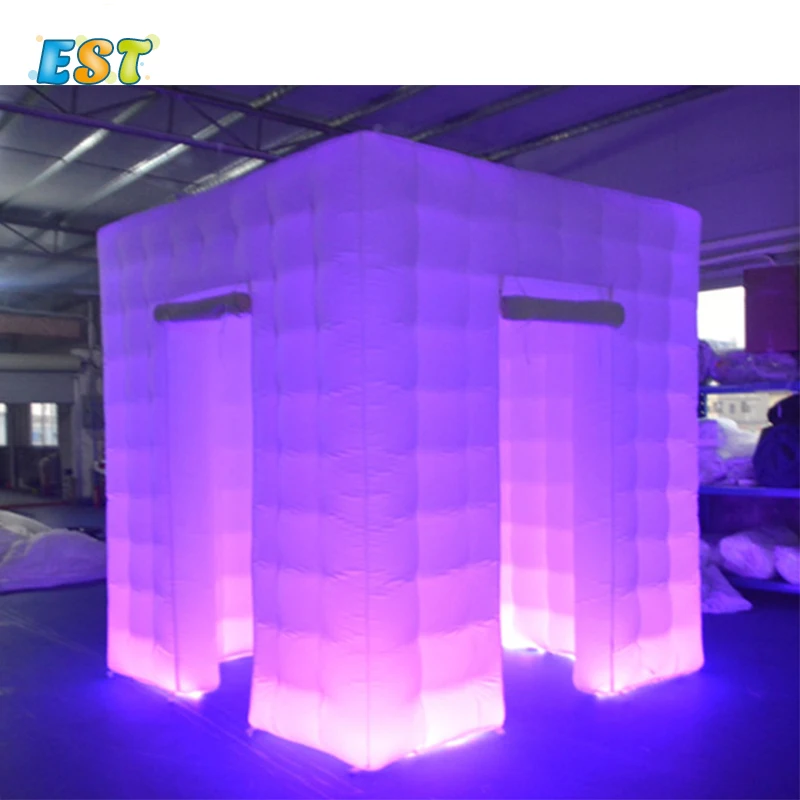 Alibaba.com: LED inflatable cube photo booth tent, customizable size ...