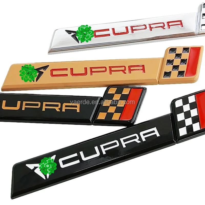 Logo Car Stickers Cupra Race Flag 3d Three-dimensional Pattern ...
