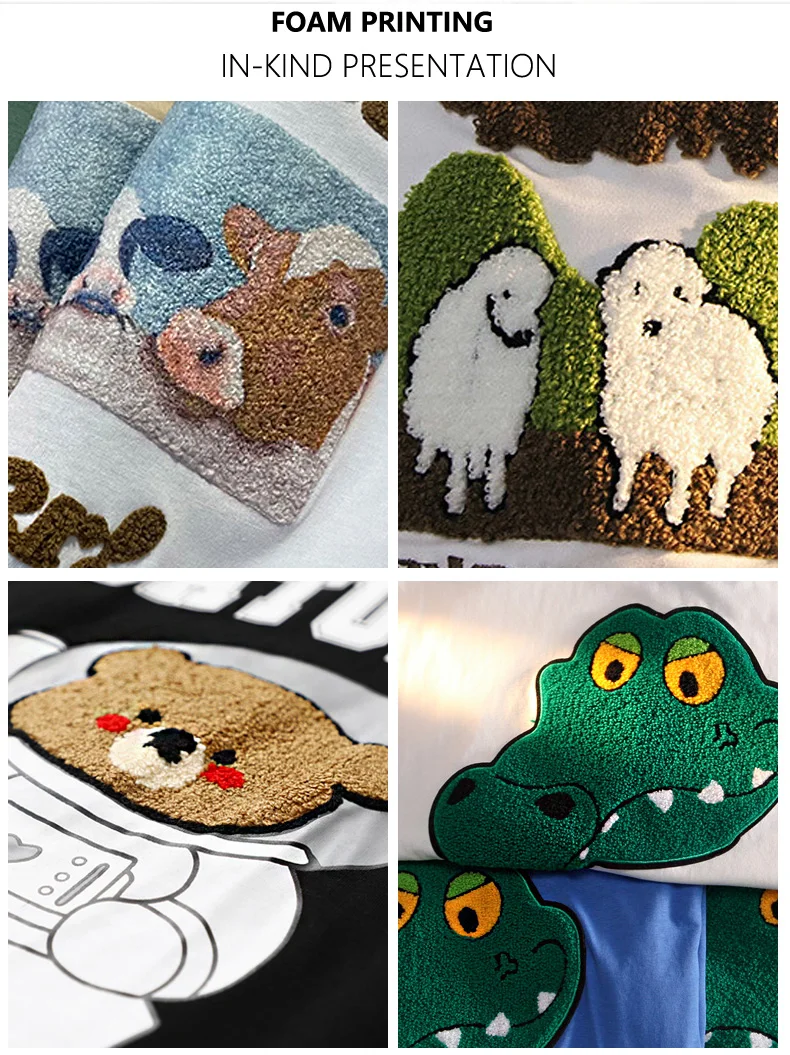 Shop High Quality French Terry Chenille Embroidery Tshirts