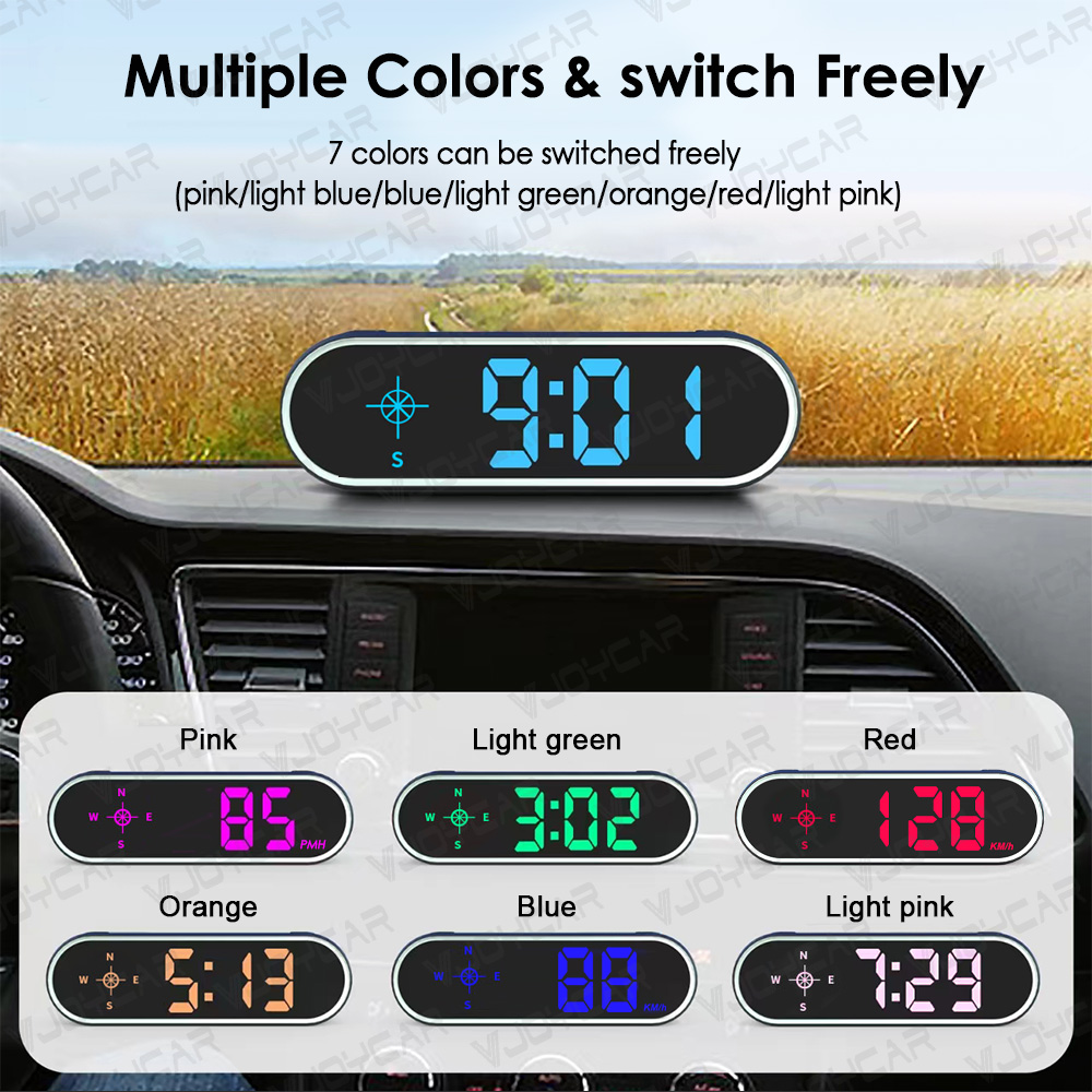 Digital Car Speedometer Car Head-Up Display Colorful Screen Auto on Off ...