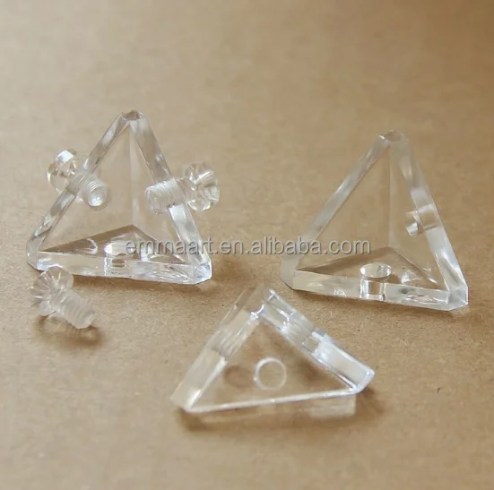 Clear Acrylic Corner Brace Screw Acrylic Corner Connection Fixing Screw ...