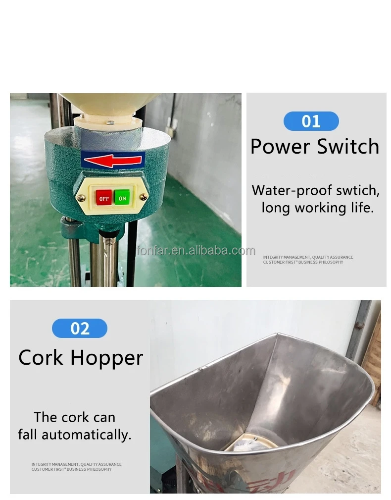 Semi-automatic Sparkling Bottle Cork Stopper Machine