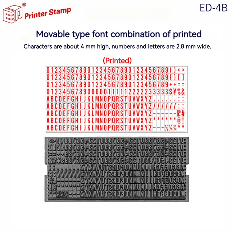 Custom Large Format Date Stamp Character Grain Combination Trodat Live ...
