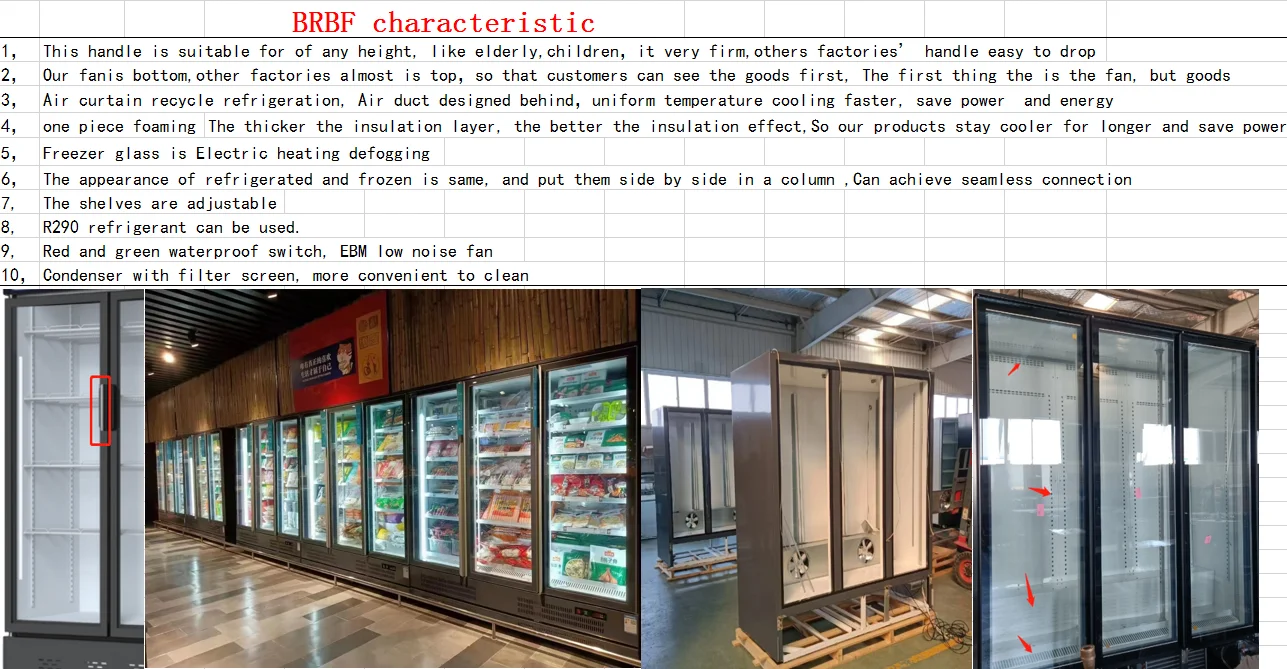 Oem Supermarket Fridge Commercial Multideck Display Water Beverage ...