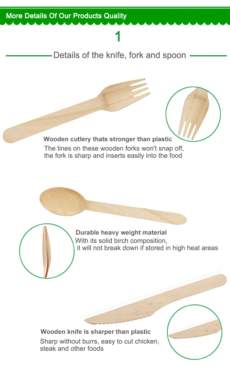 Printable Wooden Spoons And Forks For Eating Individual Packing Concave ...