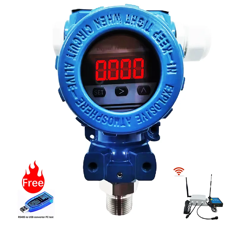 RS485 4-20mA LCD EXPLOSION-PROOF HOUSING DIGITAL INTELLIGENT PRESSURE ...