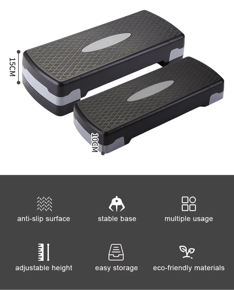 Adjustable Exercise Aerobic Step Board - Durable Fitness Trainer