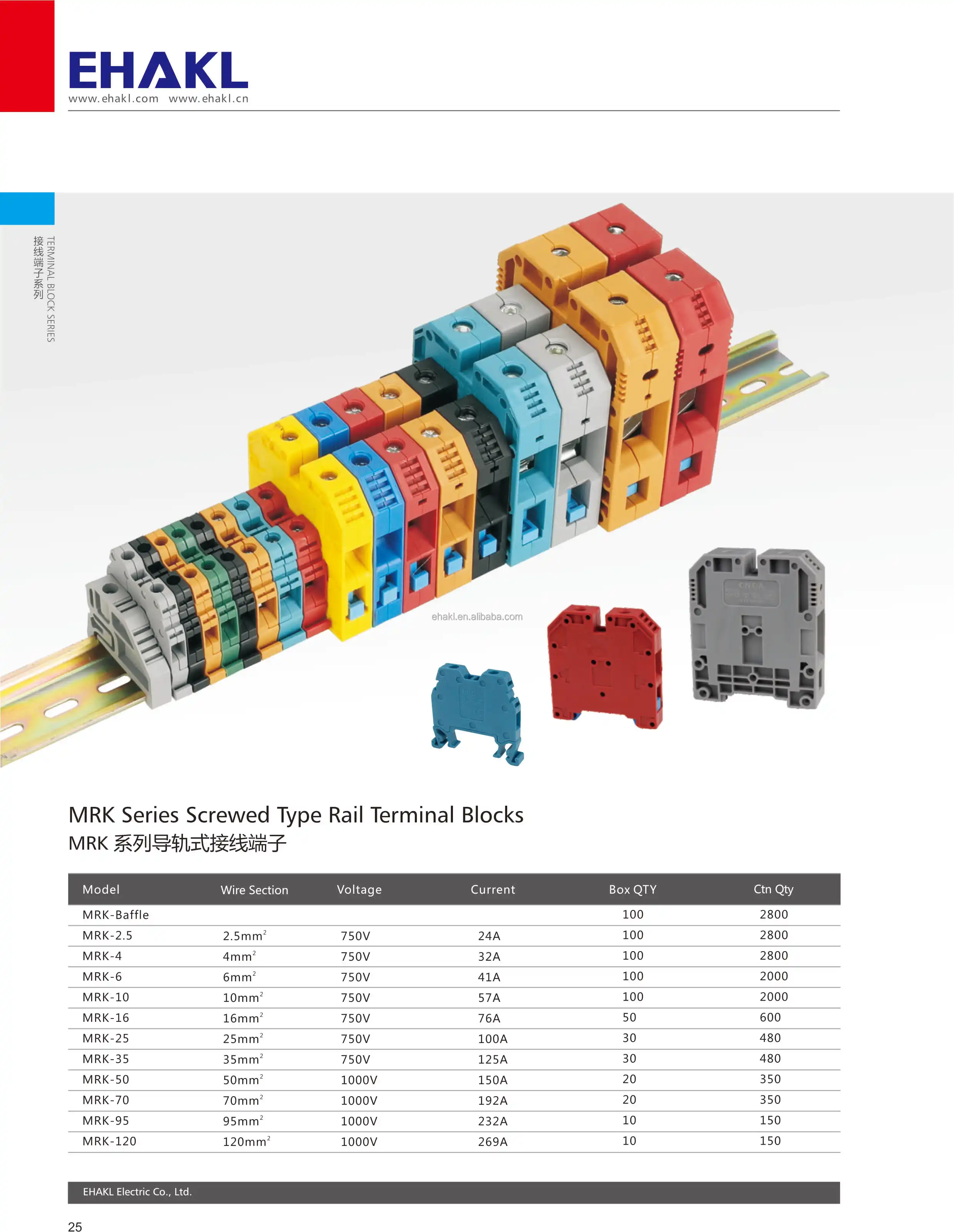 Industrial Terminal Block Mrk Wire Terminal Mrk Cable Connectors - Buy ...