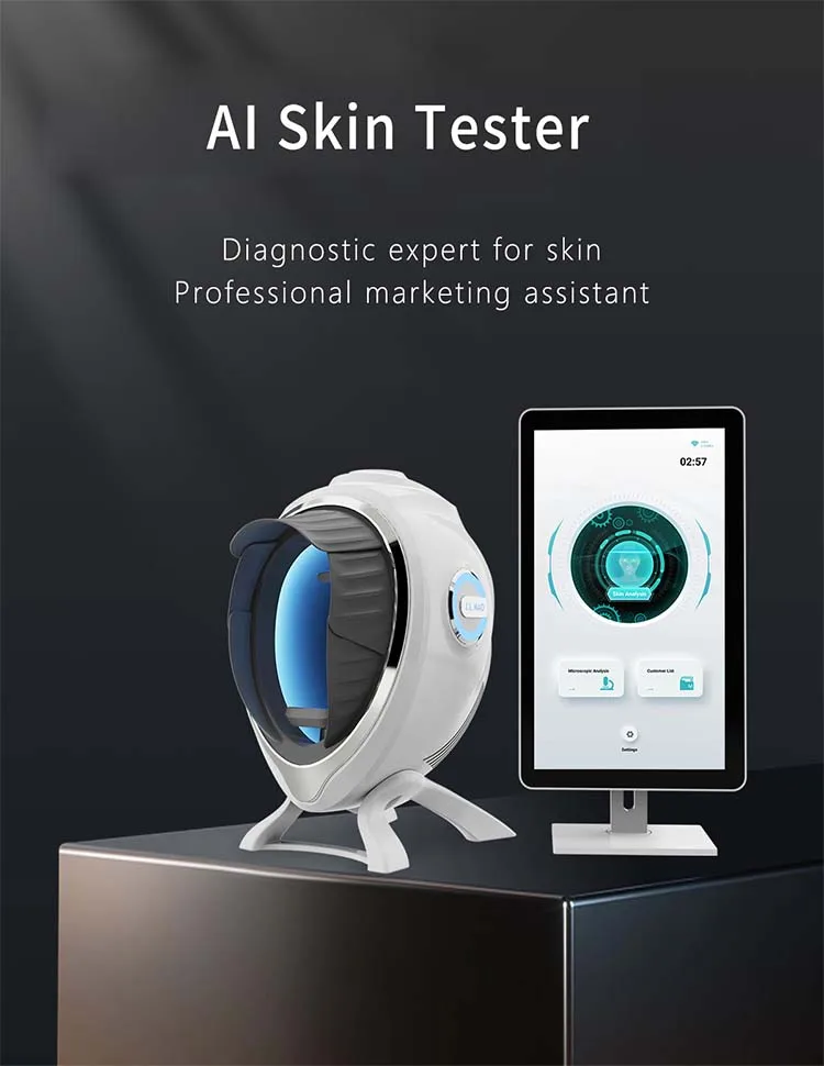 New Arrival AI 3D Skin Analyzer Machine Digital Diagnosis Face Skin ...