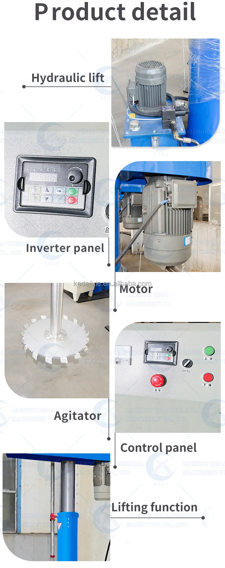 1000l Emulsion Paint Dispersion Machine High Speed Dissolver Hydraulic ...