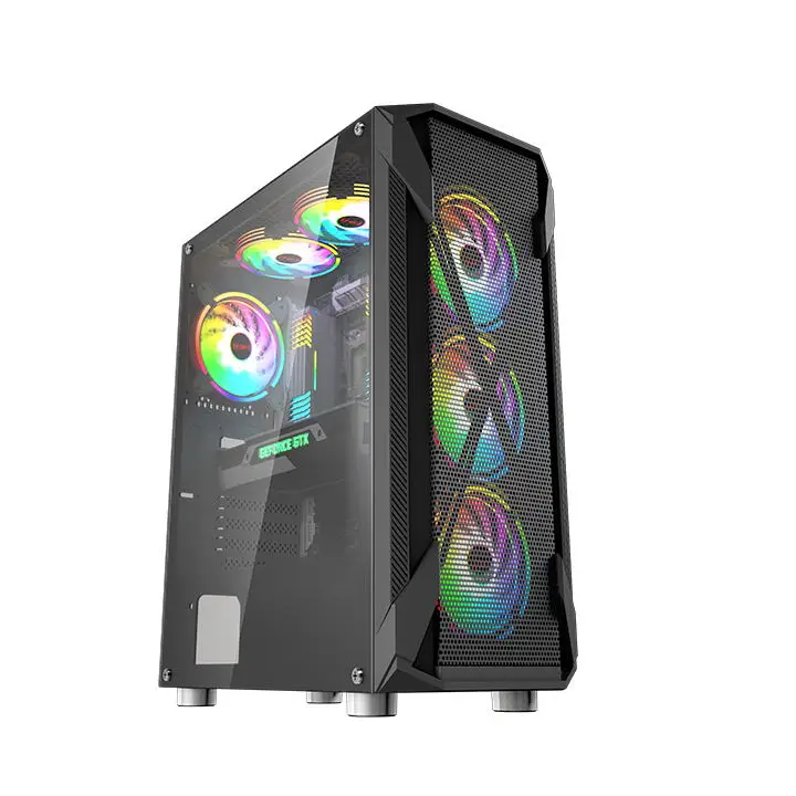 E-atx Computer Case Metal Mesh Front Panel Pc Case Atx Case Horizontal ...