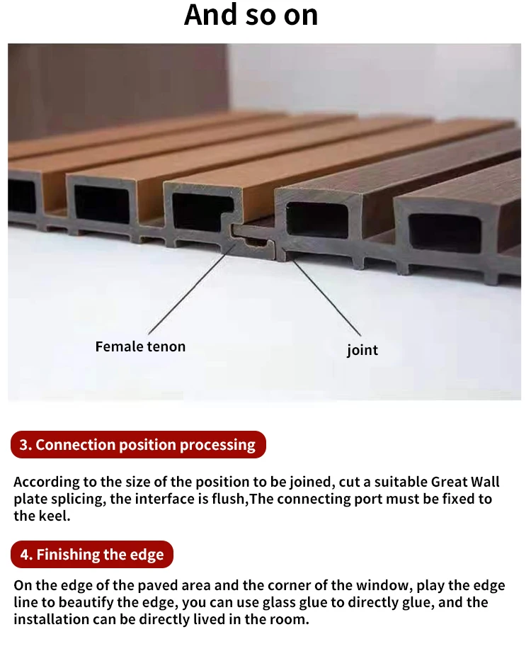 Fluted Wpc Wall Panel Cladding Popular Outdoor Wall Decorative Plastic ...