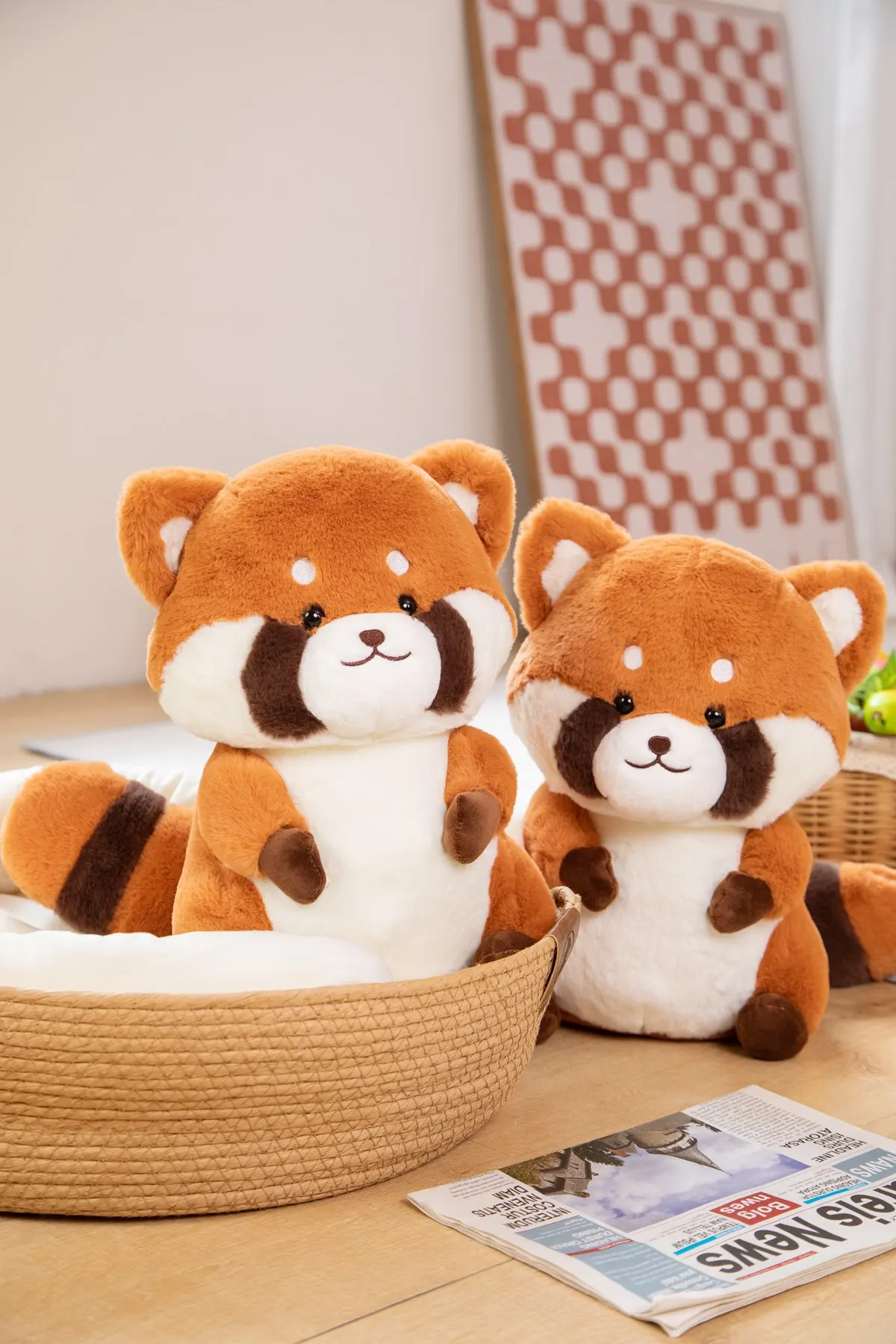 Kawaii Plush Toys Raccoon Red Panda Toy For Kids Gifts Cute Little ...