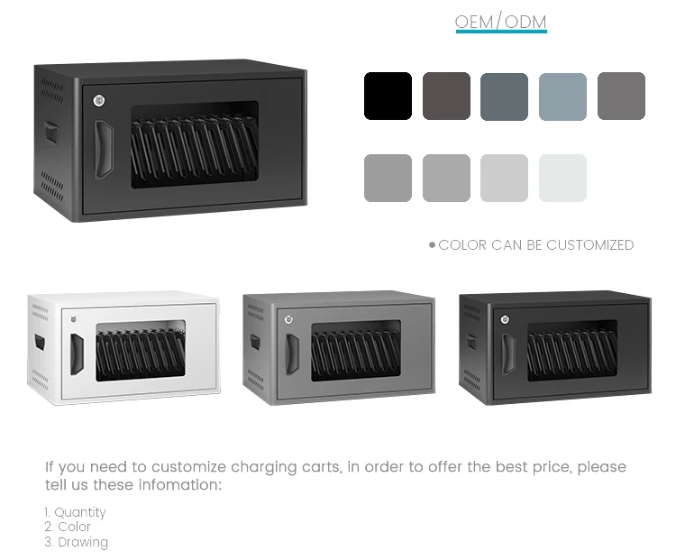 16 Device Wall Mounted Charging Cabinet Compatible with Laptop Storage ...
