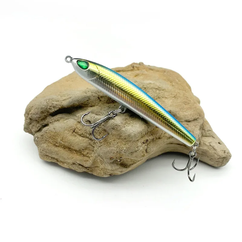 Pencil Spinner Lure 9g Deep Sea Handmade Fishing Metal Jig Slow ...