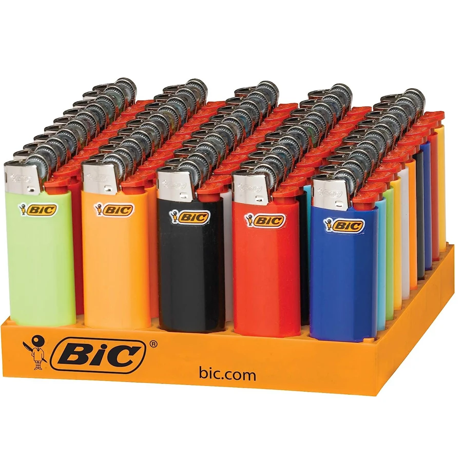BIC Classic Lighters Slim J3 Big J6 Small J5 Disposable Plastic ...