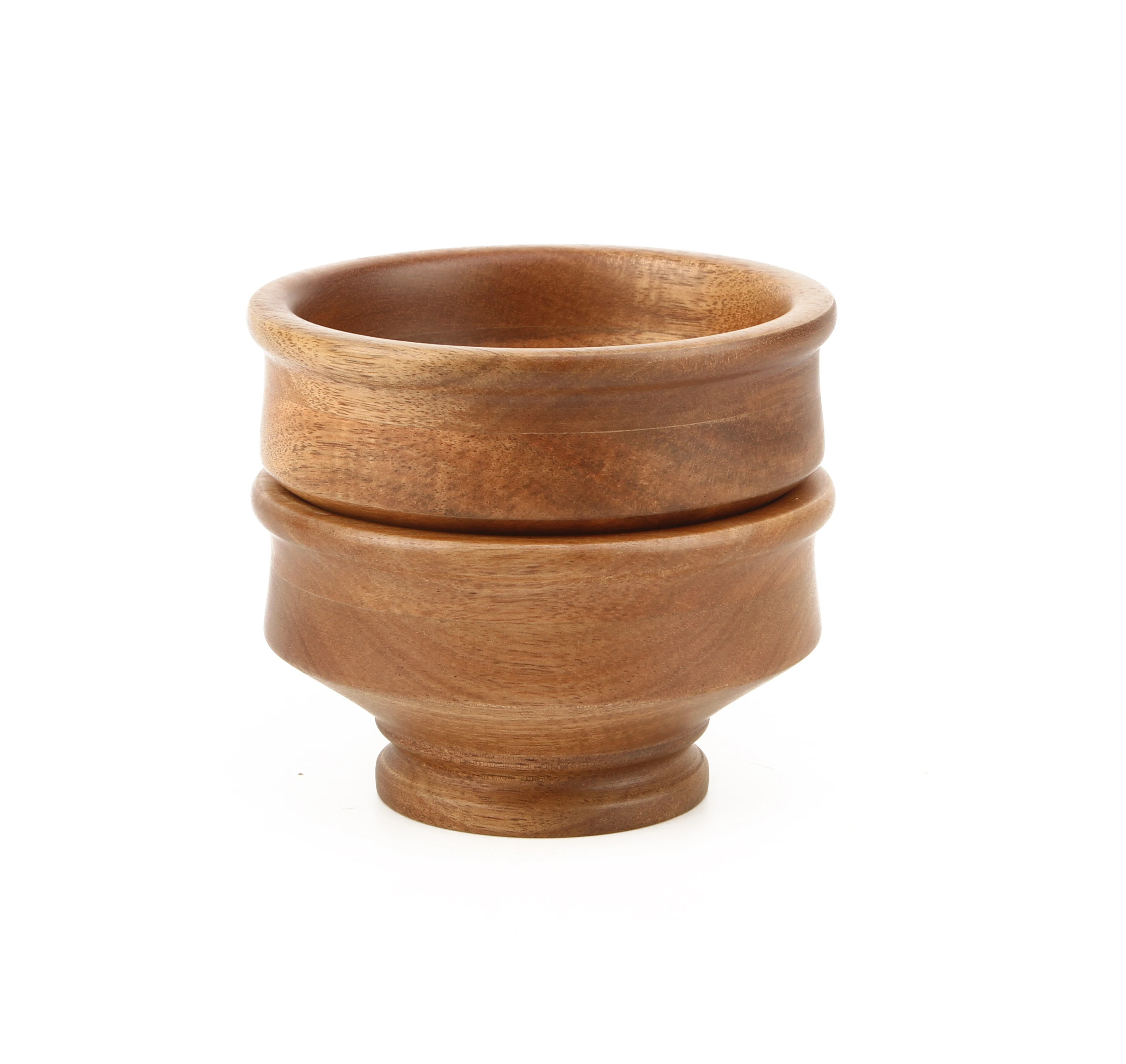 Wood Bowl Small Acacia Round Bowl For Condiments,Dip Sauce,Nuts,Candy ...