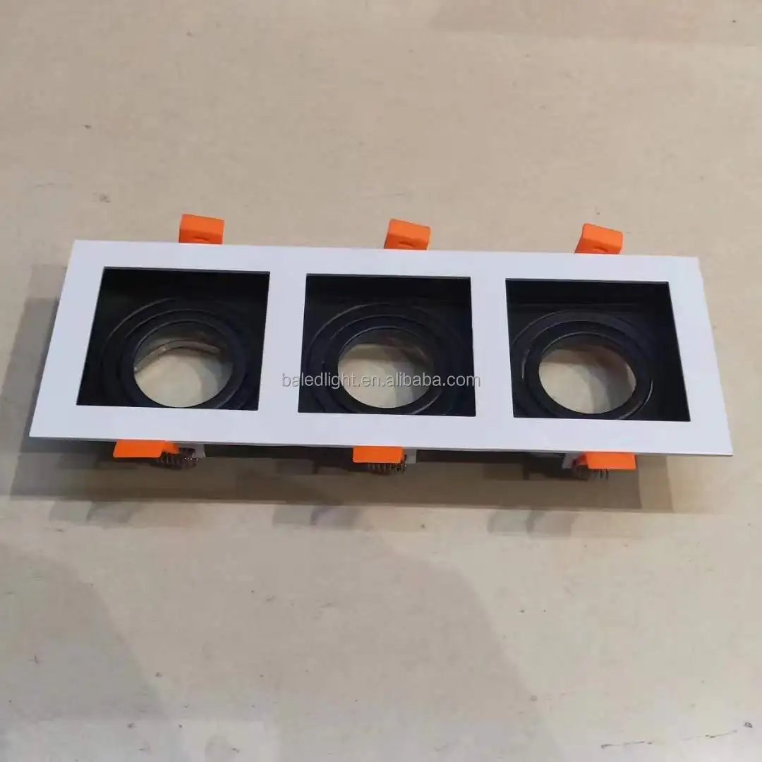 White Black Aluminum Single Double Triple Head Gu5.3 Round Frame Mr16 ...