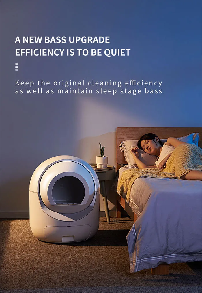 Extra Large Plastic Automat Smart Cat Litter Box Jumbo Self-cleaning ...