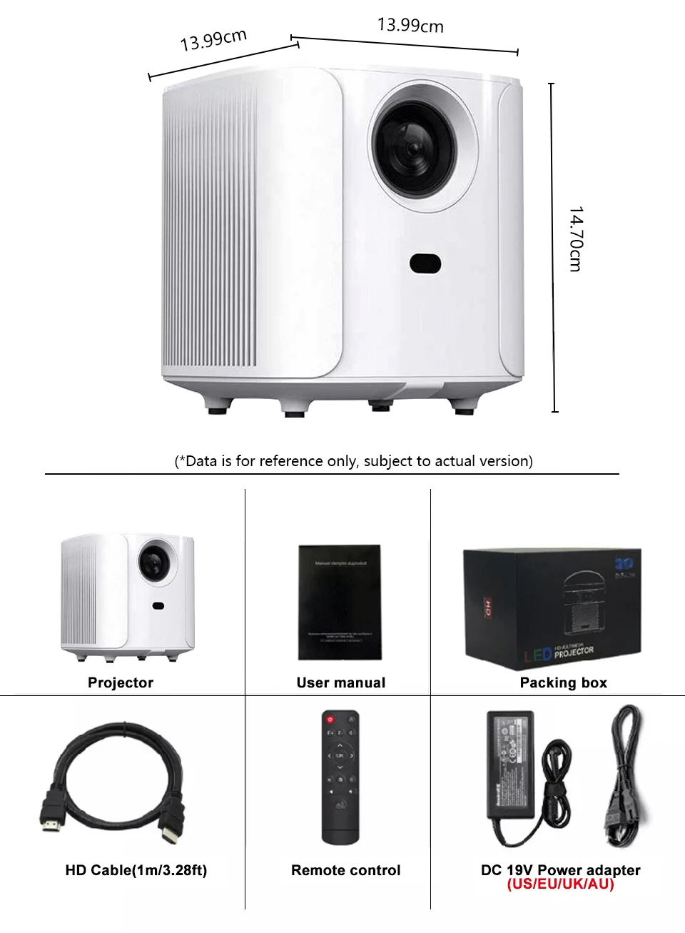 Yh300 Hitoritabi 4K Laser Light Projector - Portable & Smart