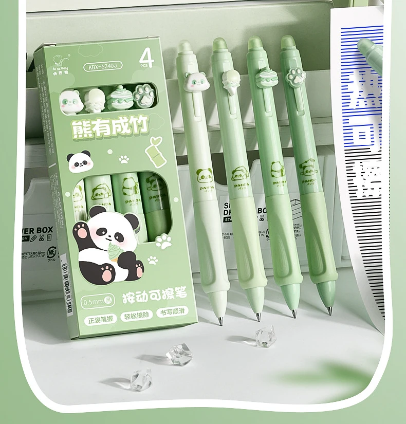 Cute Cartoon Panda Bear Gel Pens - Erasable & Creative