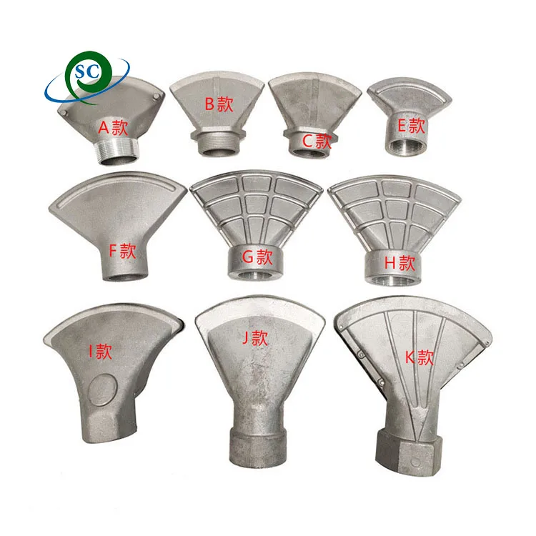 2" Thread Water Truck Flusher Nozzle - Durable Aluminium Duckbill Flat ...