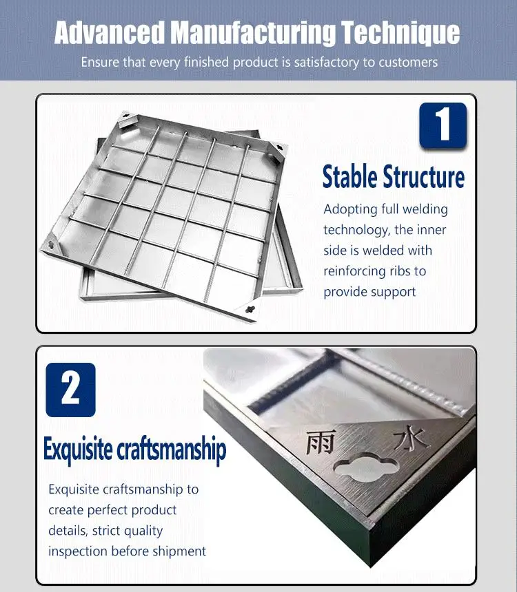 Customized Invisible Utilities Locking 304 Cover Stainless Steel ...