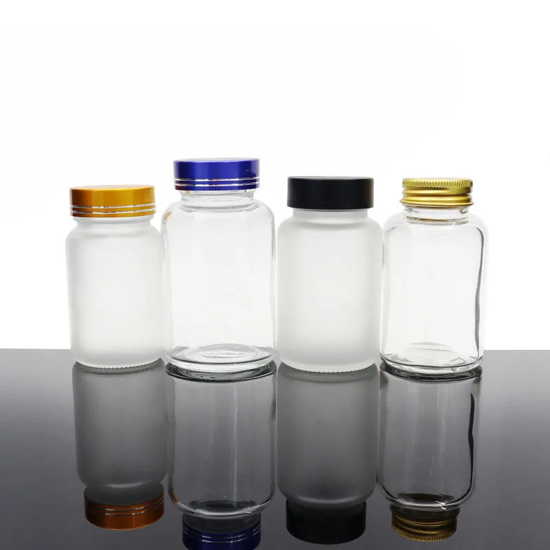 Wide Mouth Clear Frost Pharmaceutical Packer Bottle Pill Container ...