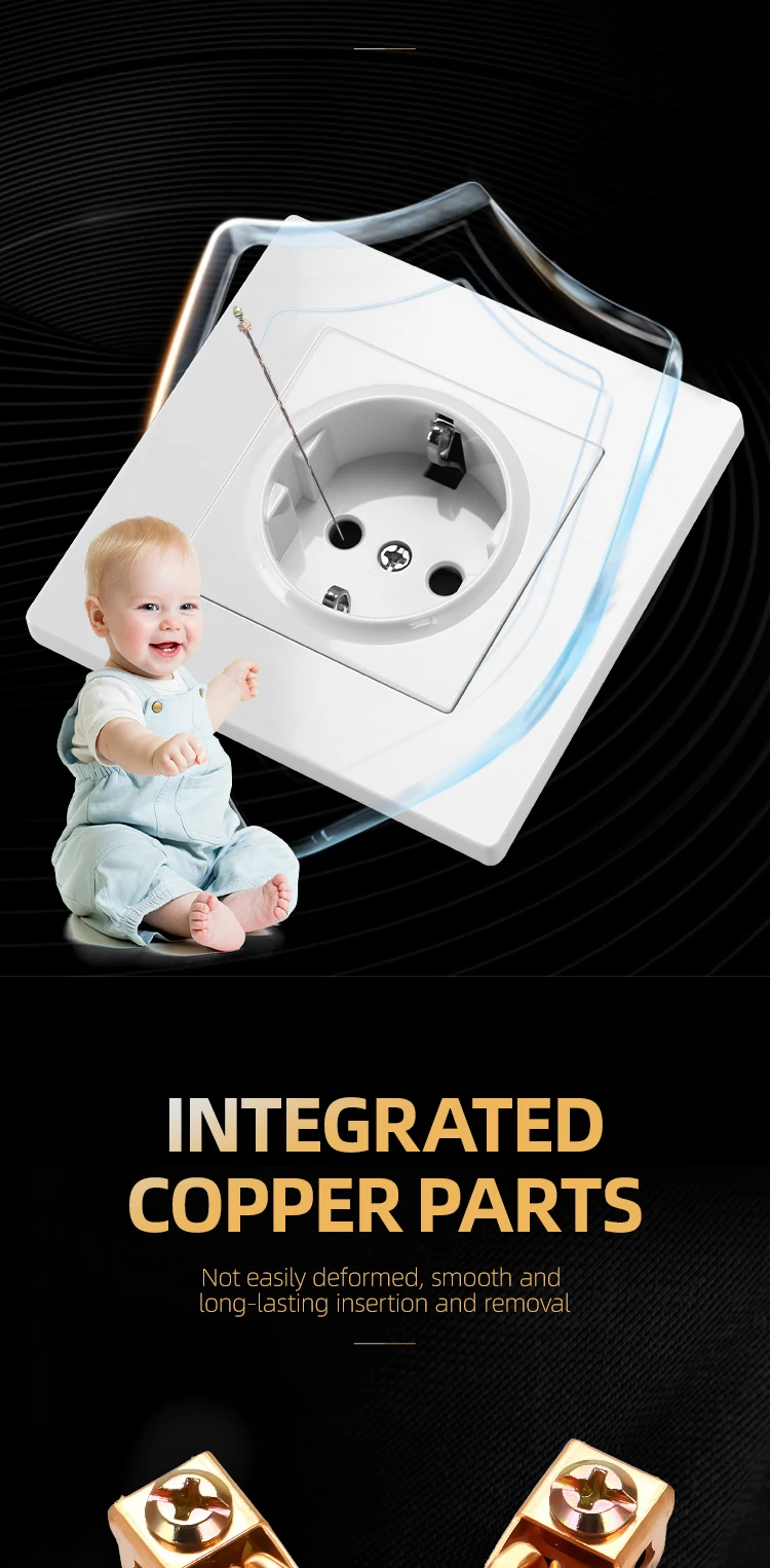 German Standard Electrical Socket 16a 230v Power Socket Oem | Wholesale