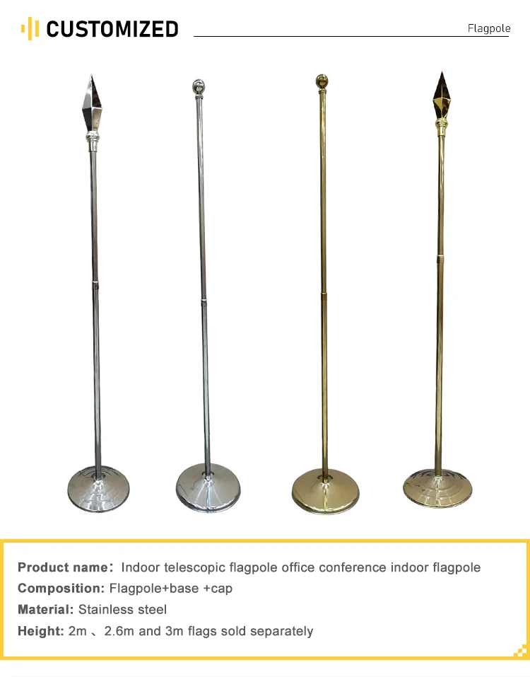 Wholesale 3 Meter Flag Pole Indoor - Office Flag Stands