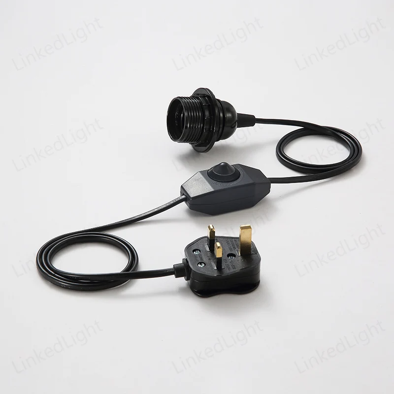 British Electric Plug Lamp Light Base Cable Kit with Switch Factory ...