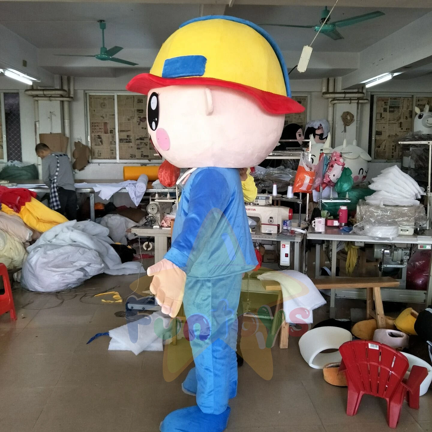 Funtoys Construction Worker Safety Officer Engineering Officer Mascot ...