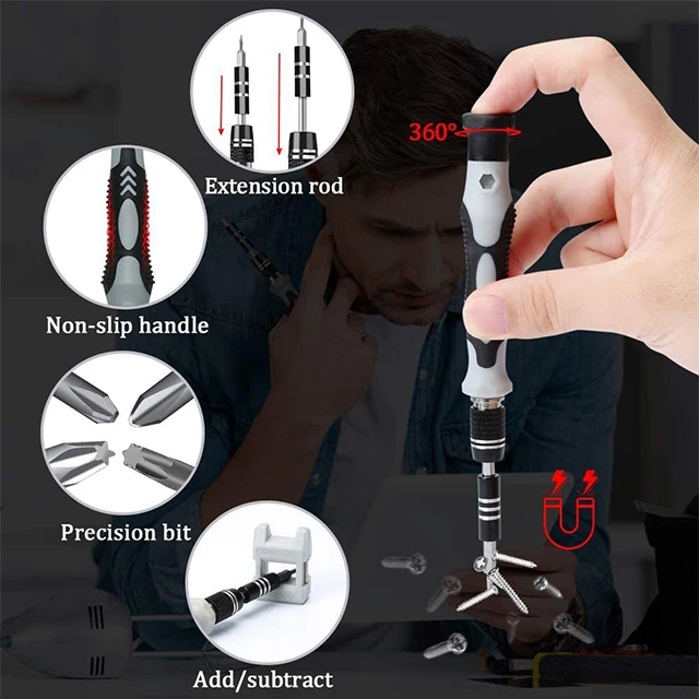 138 in 1 Precision Ratchet Magnetic Screwdriver Tool Set
