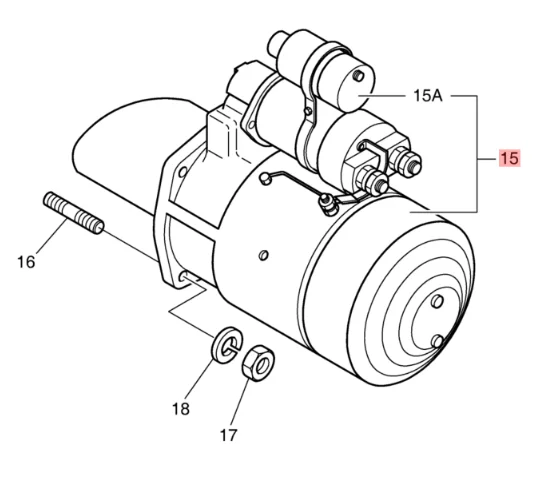 Doosan Excavator Original Starter Parts - Reliable Performance