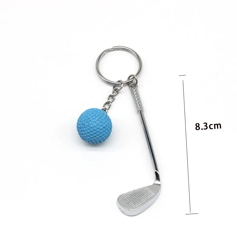 Golf Ball Keychain Mini Golf Key Chain Ring Club And Ball Keyring ...