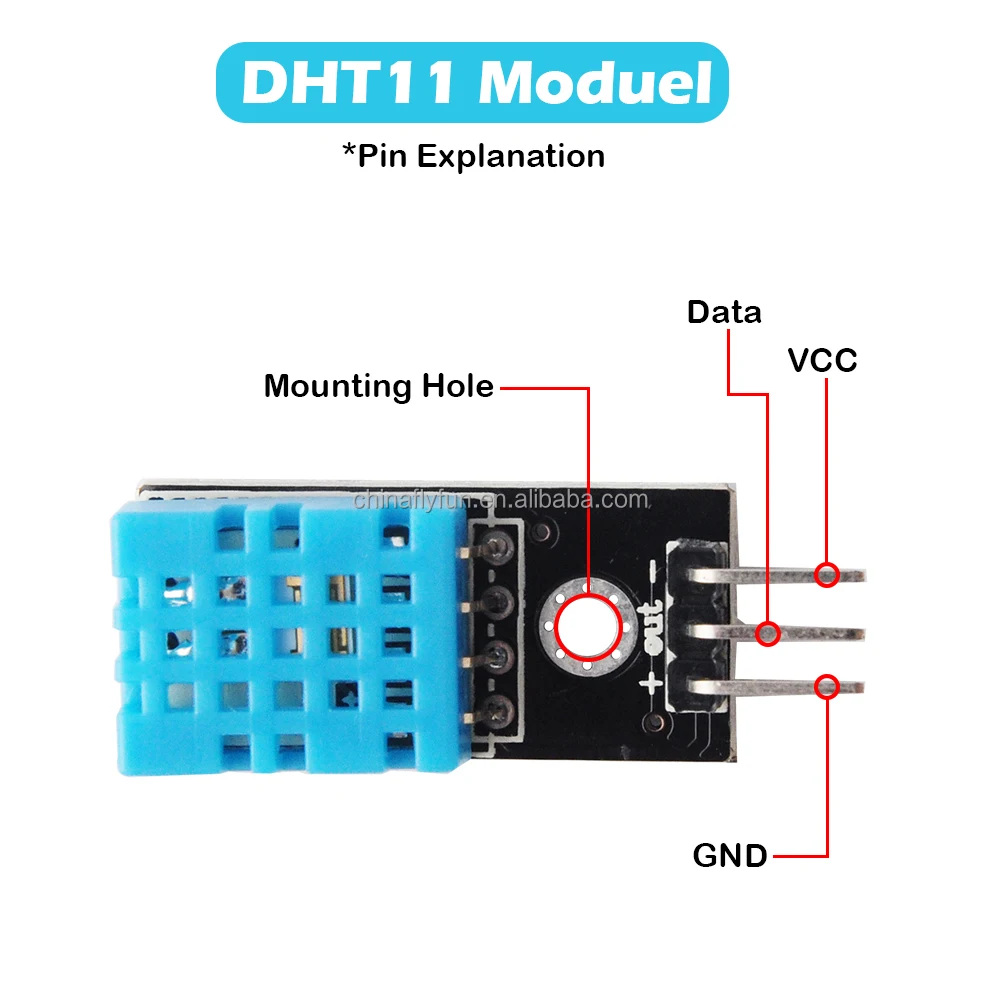 Diymall Dht11 Temperature Humidity Sensor Module Digital Temperature ...