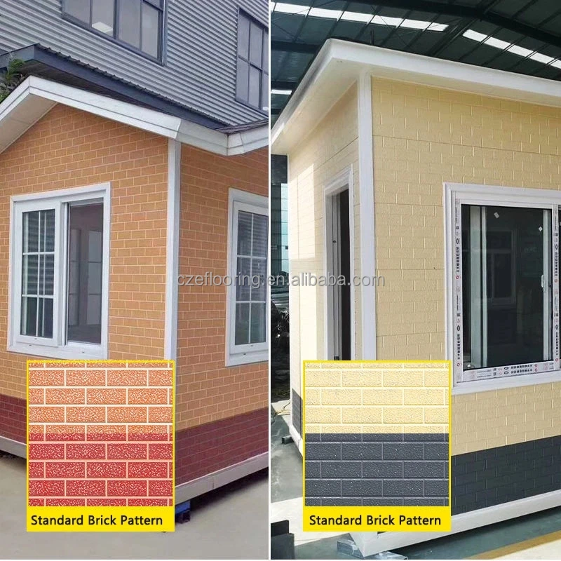 75mm Metal Siding Wall Panels Exterior Rock Wool Eps Sandwich Homes ...