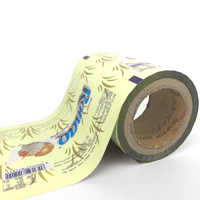 Flexible Roll Film Roll Stock For Sugar Candy Frozen Food Seafood Fish ...