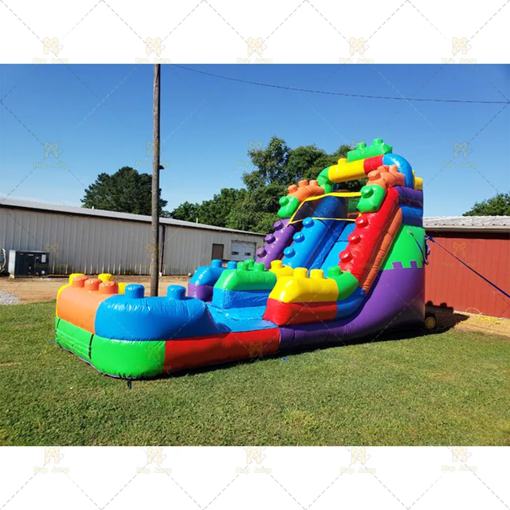 Commercial Pvc Inflatable Bouncy Castle Building Block Party Bounce ...