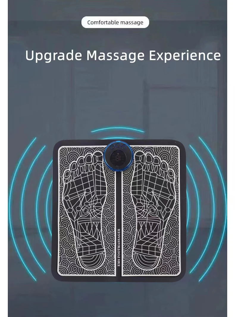 Customizable New Models Portable Acupressure Bio Wave Foot Massage Mat ...