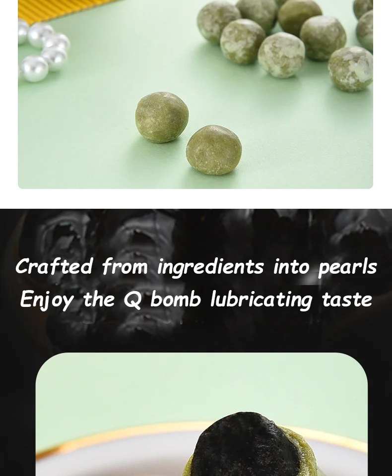 Hongyuan Gummy Jelly Candy Matcha Flavor Eaten Dry Or Made Into Tea ...