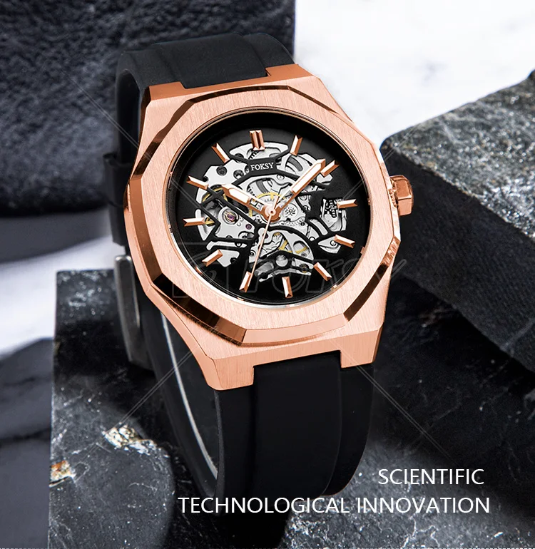 Design Your Own High Quality Skeleton Wristwatch Custom With Logo Water ...