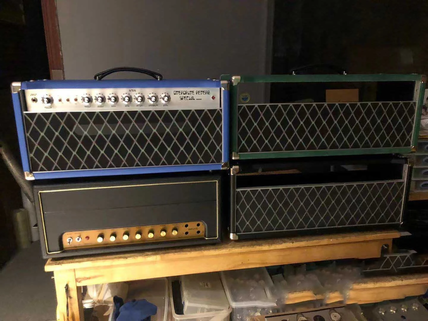 Custom Grand Handwired Tube Amplifier Overdrive Special Reverb Head 60w ...