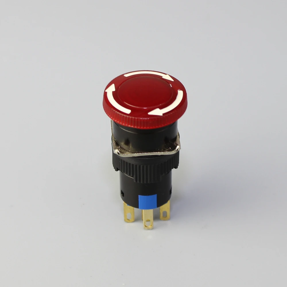 Red 3 Pin Emergency Stop Push Button Switch Plastic Push Button Spdt ...