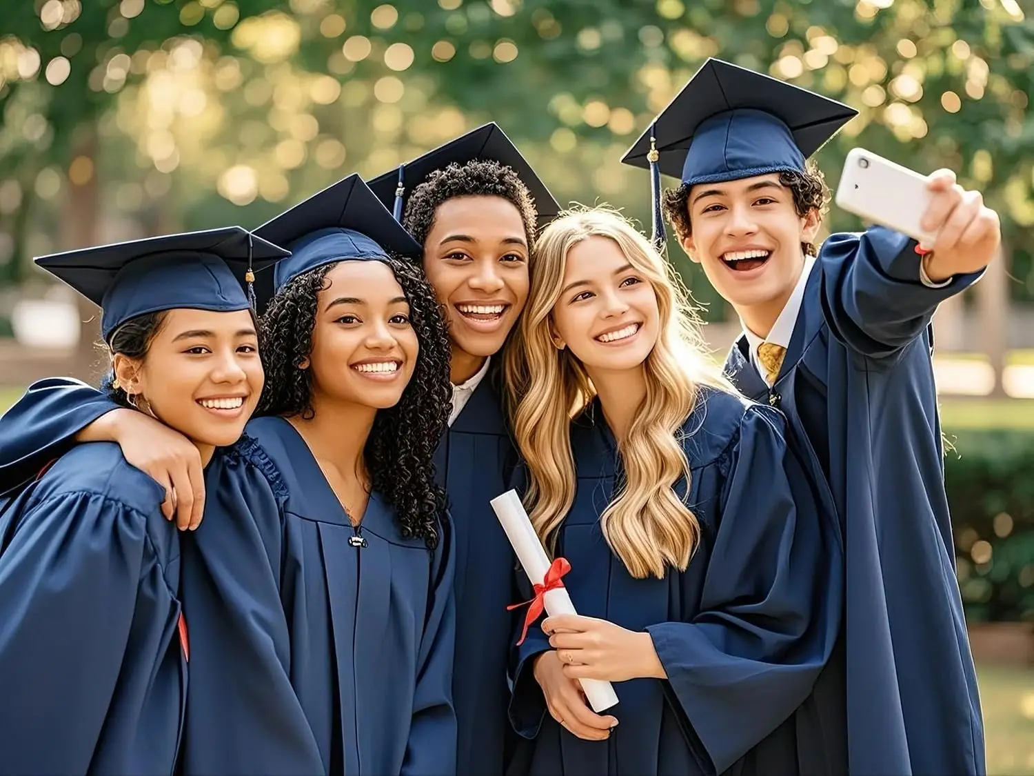 2025 University Graduation Gown - Adult Black Matte Toga