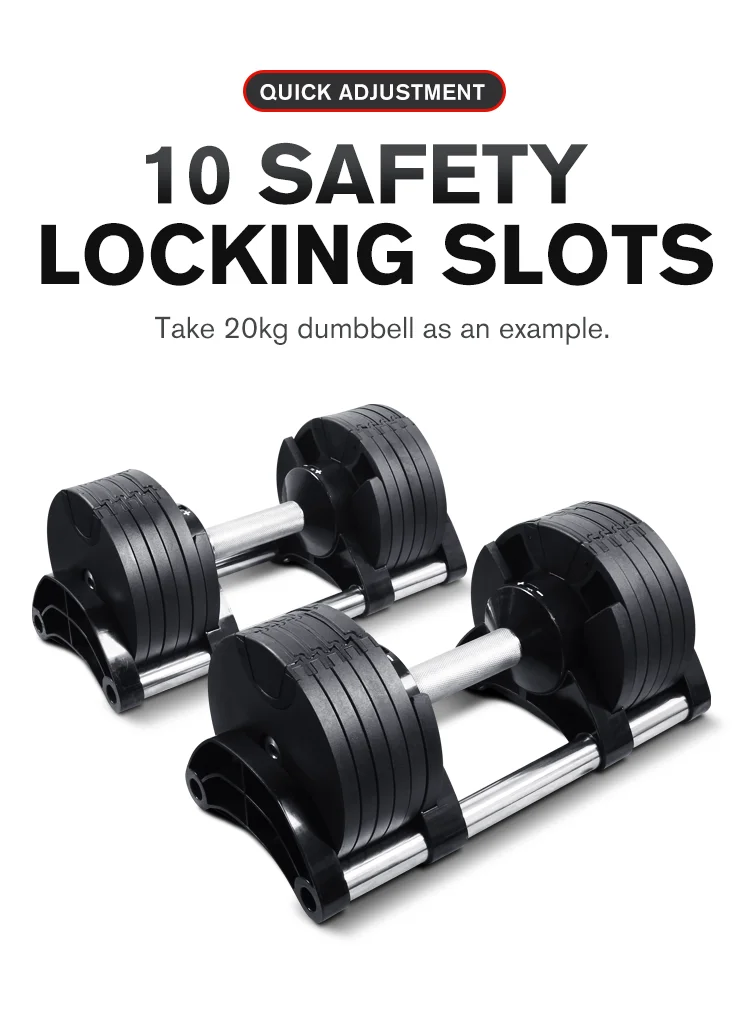 Shandong Zenbon High Quality Cheap Adjustable Dumbbells Set 24kg / 40kg ...