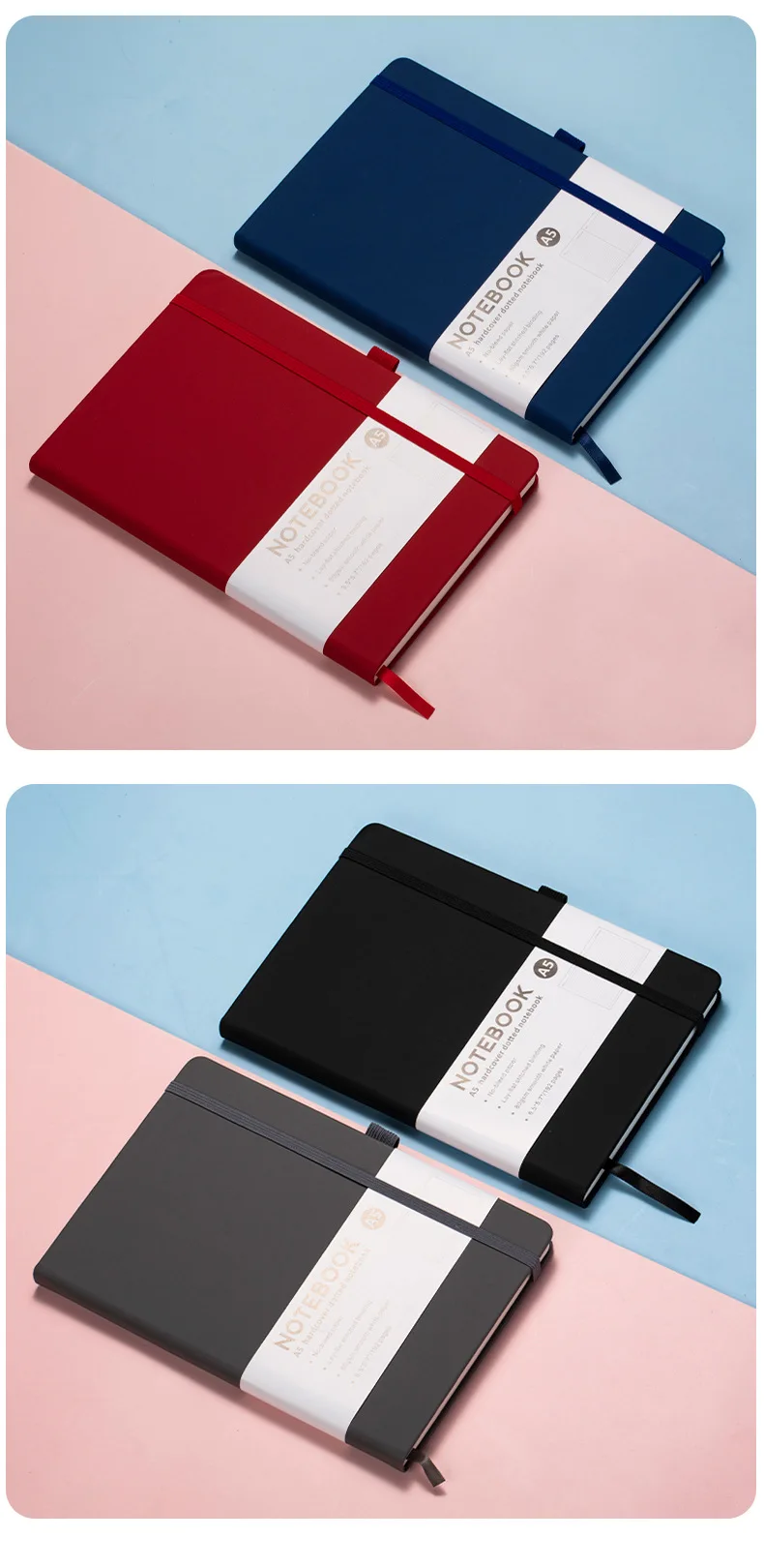 10 Colors A6 A5 Business Journal Notebook - Thickened Paper