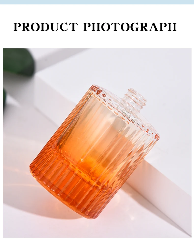 Newly Designed Orange Refillable Perfume Bottle Spiral Bottle Mouth ...